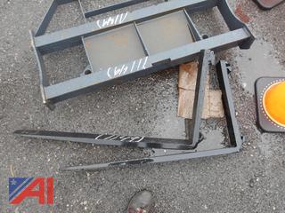 Mini Skid Steer Pallet Fork Frame, New - Global Auction Guide